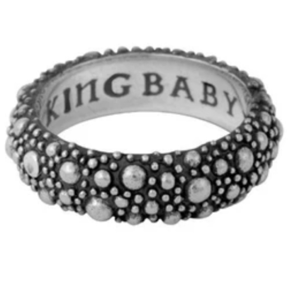 King Baby Stingray Textured Ring Silver .925 Sz 10 Un… - Gem